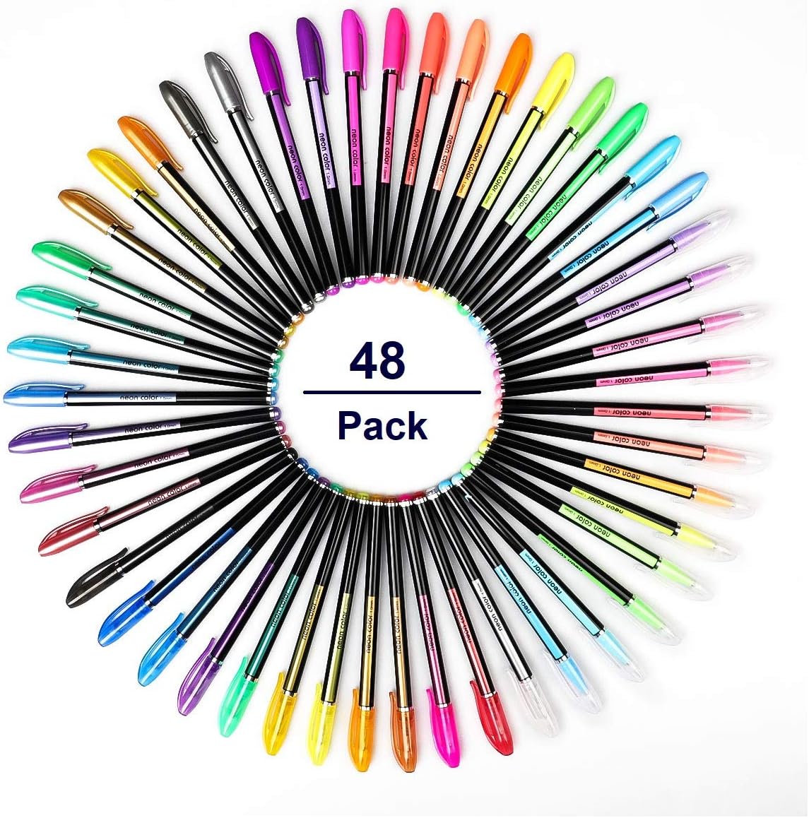Mutsitaz 48 Stück Gelschreiber Gelstifte Set Inklusive Glitter ...