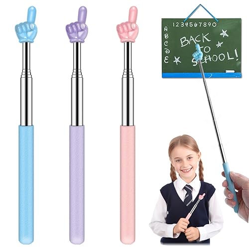 Retractable Teacher Pointer for Classroom Kids Reading, Dumero ...