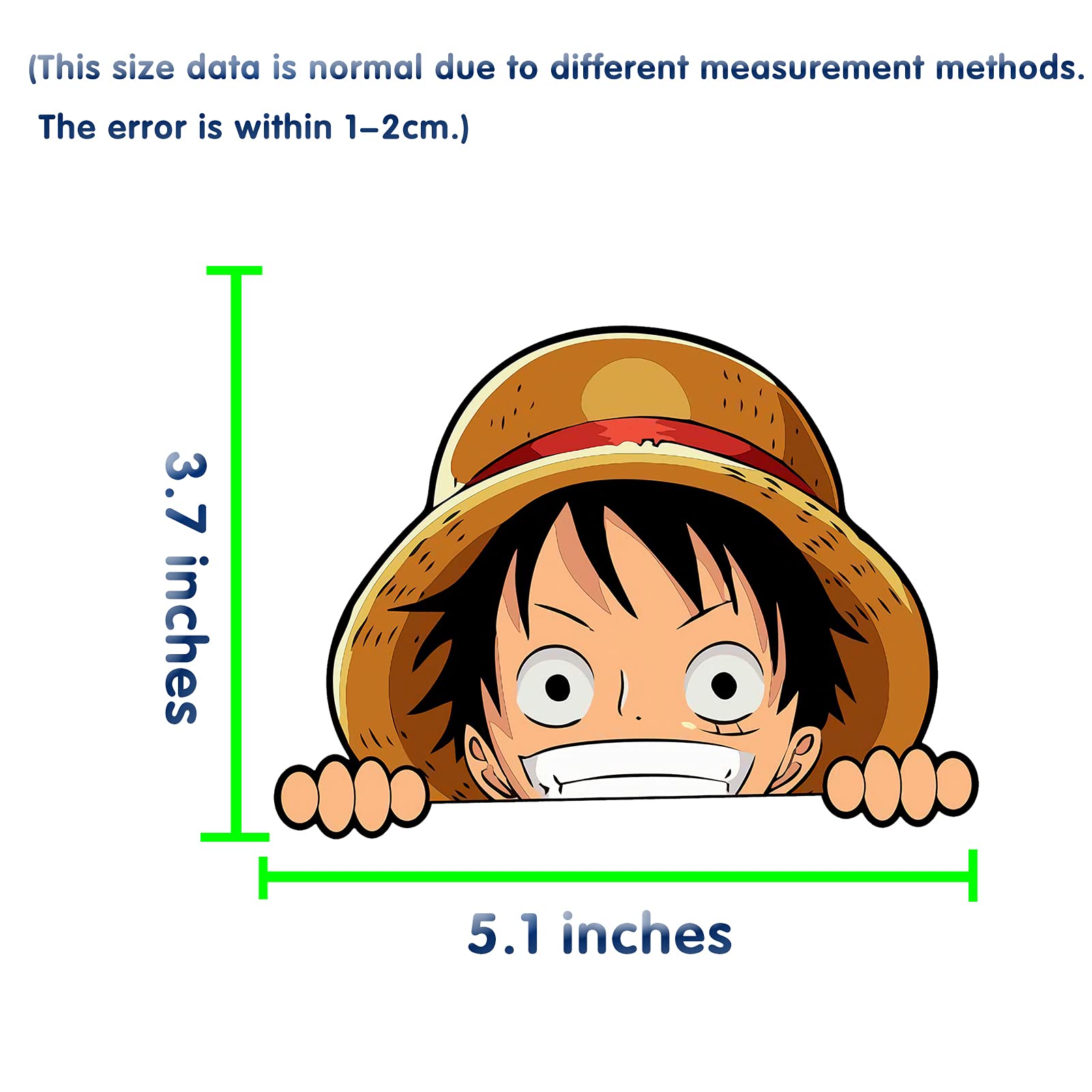 Mua 2 Pack One_Piece_Monkey-D-Luffy Peeker- Peeking Car Decals DIY ...