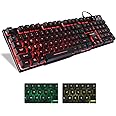 Amazon.com: mafiti RK100 3 Color LED Backlit Gaming Keyboard USB Wired ...