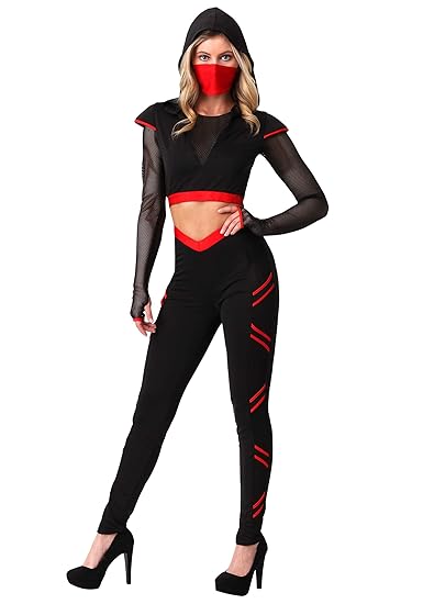 Buy Women's Alluring Assassin Costume Small Black at Amazon.in