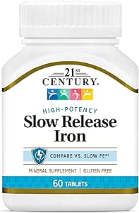 Amazon.com: 21st Century Slow Release Iron Tablets, 60 Count : Health ...