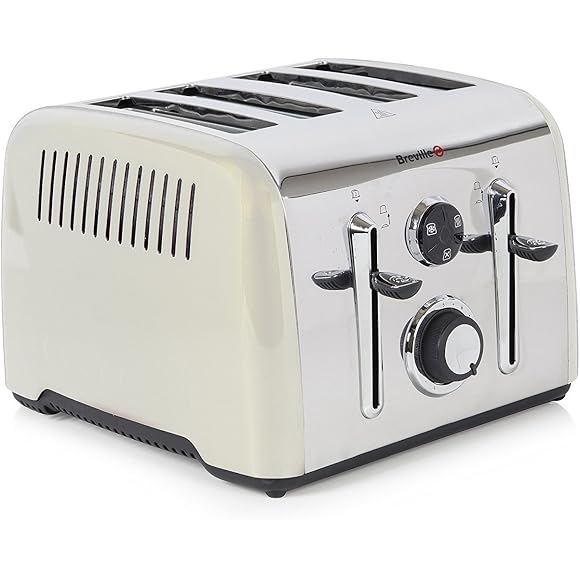 Breville Aurora 4 Slice Toaster - Cream - My Kitchen Accessories