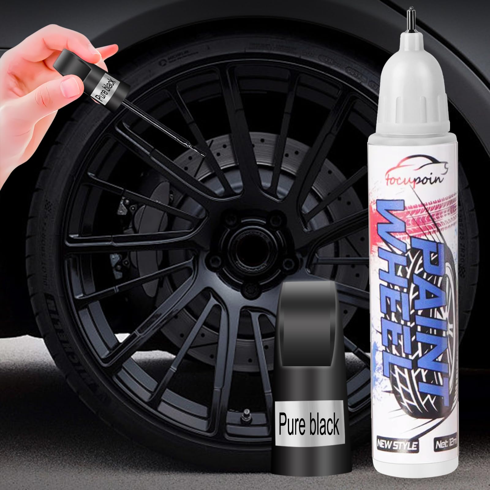 Mua Black Rim Touch Up Paint, Efficient Rim Curb Rash Repair Kit, Quick ...