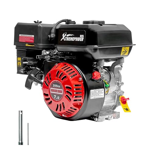 XtremepowerUS 7HP Gas Engine Horizontal Shaft, 212cc 4 Stroke OHV ...