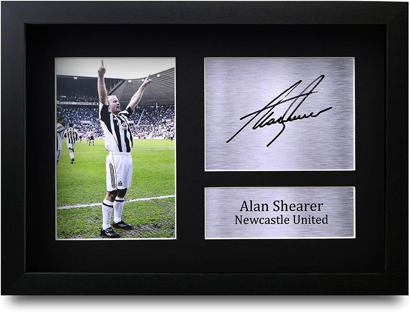 HWC Trading FR Alan Shearer Gift Signed FRAMED A4 Printed Autograph ...