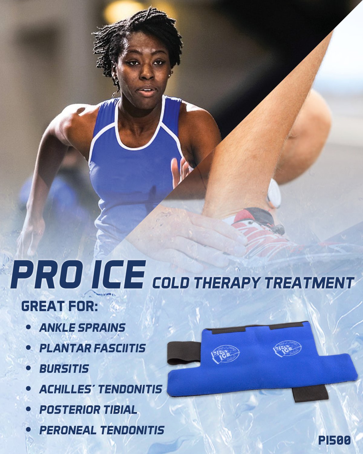 Mua Pro Ice Ankle & Foot Ice Therapy Wrap - Ankle Ice Pack Wrap for ...
