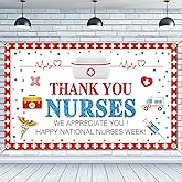 Amazon.com : LOONELO Thank You Nurses Backdrop with 70.8"X43.3", Happy ...