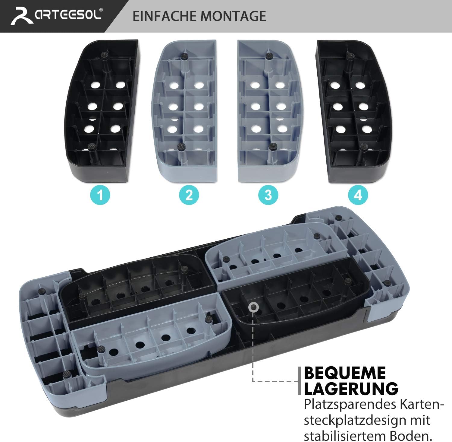 arteesol Aerobic Step Stepper Exercise Step Platform Adjustable 3 Level ...