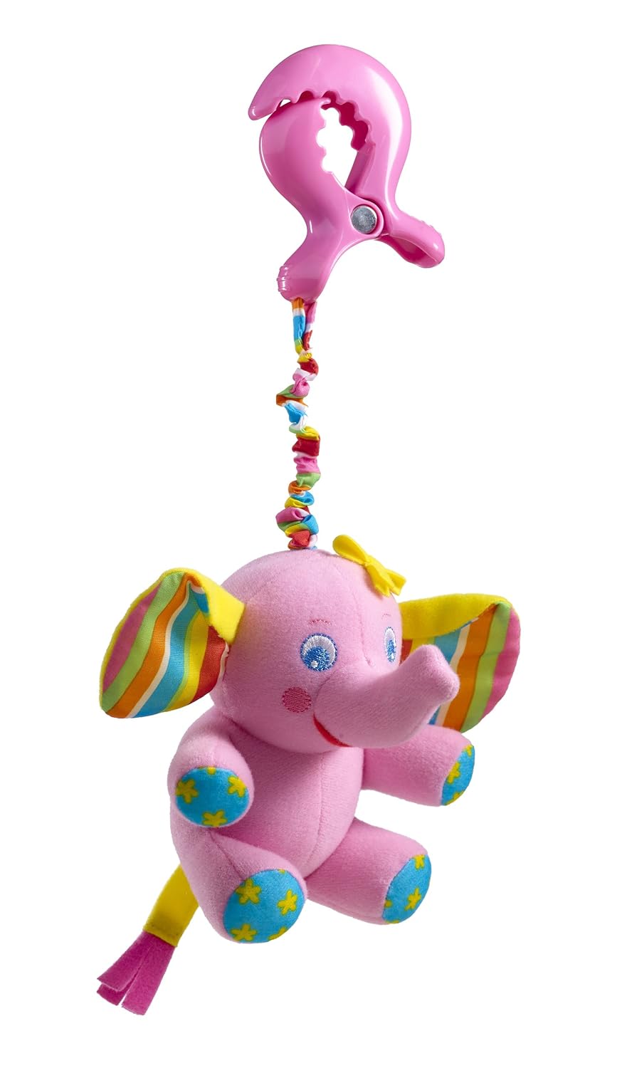 Amazon.com : Tiny Love Tiny Smart Rattle, Pink Elephant : Baby Stroller ...