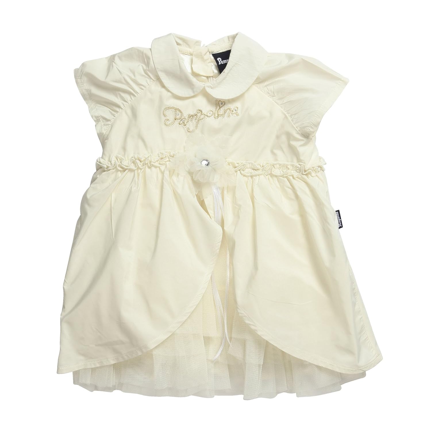 Pampolina Baby - Mädchen Kleid 6292263, Gr. 92, Weiß (1050): Amazon.de ...