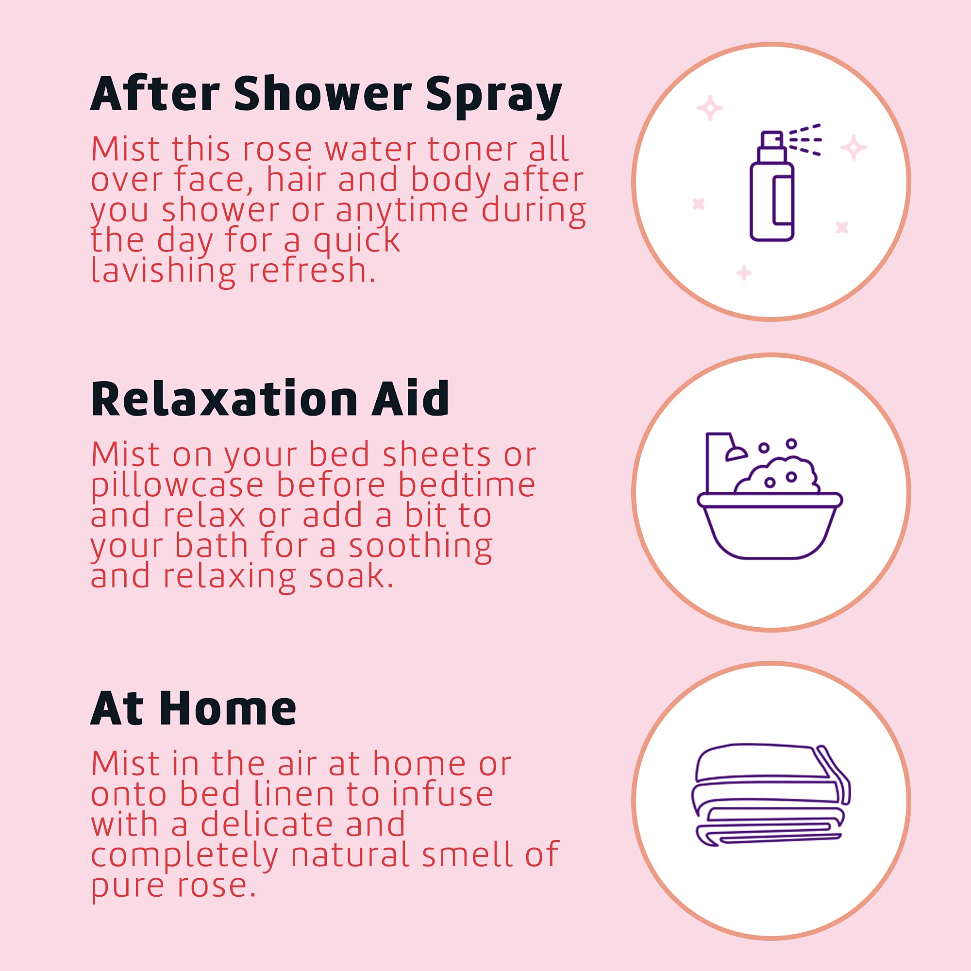 Mua Rose Water Body Mist - Rosewater Spray for Face, Skin and Hair 8 fl ...
