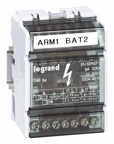 Legrand 4P/100A 004884 Monobloc Modular Distribution Block: Amazon.co ...