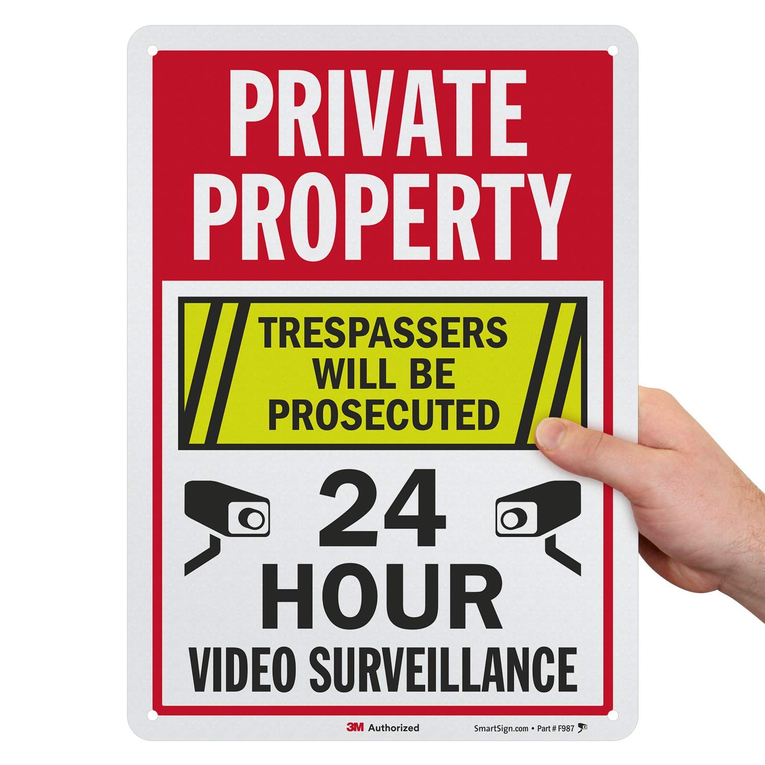 Mua SmartSign “Private Property - 24 Hour Video Surveillance ...