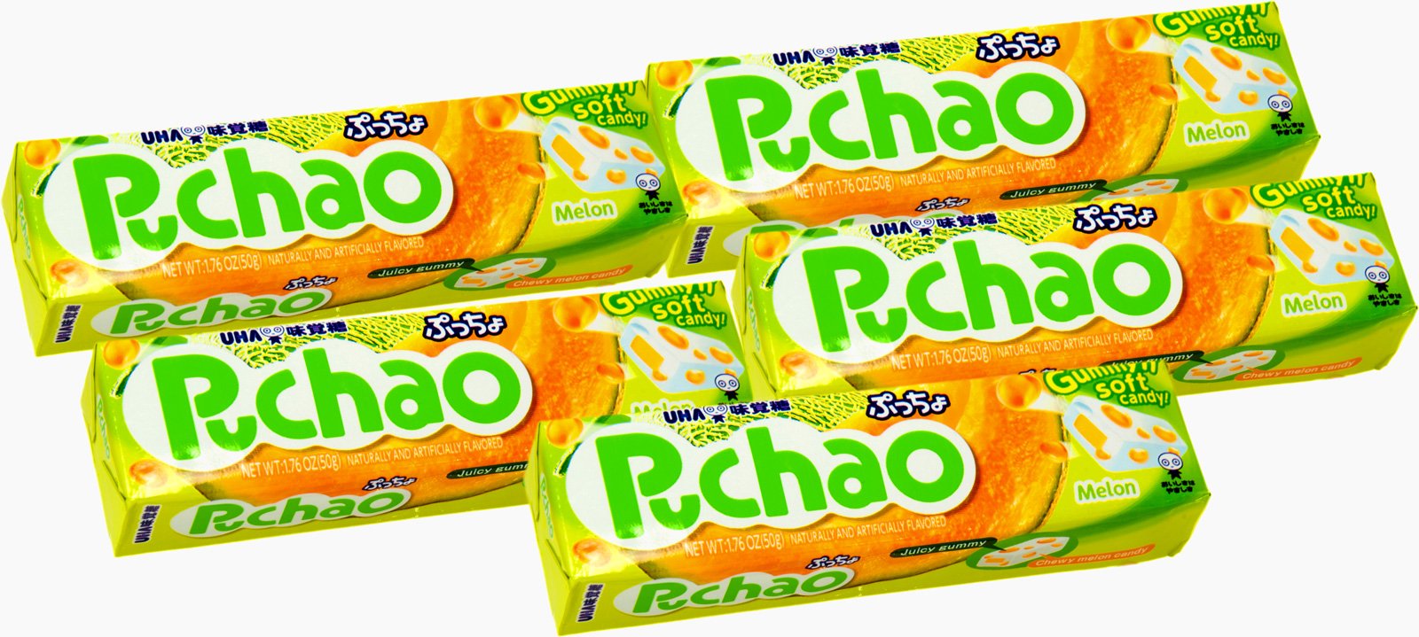 Amazon.com : Puchao Gummy n' Soft Candy, 4 Fruits Flavors, 3.53 Ounces ...