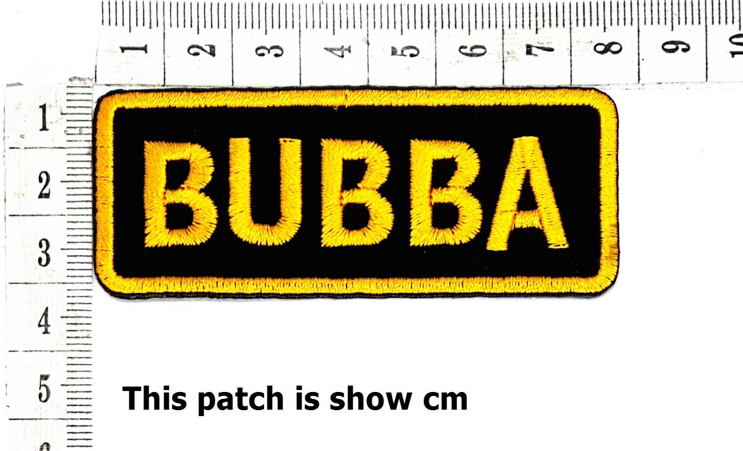 Bubba Funny Words Patch Punk Rock Iron On Patch/Sew On Patch Clothes Bag T-Shirt Jeans Biker ...