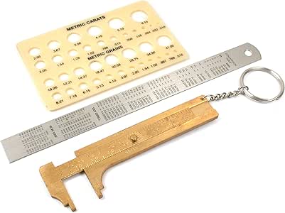 Amazon.com: 3 Jewelers Millimeter Gauge Ruler Diamond Pearl Gauge