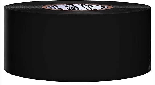 Amazon.com: Presco Solids & Stripes Barricade Tape: 3 in x 1000 ft. (Black plain solid color ...
