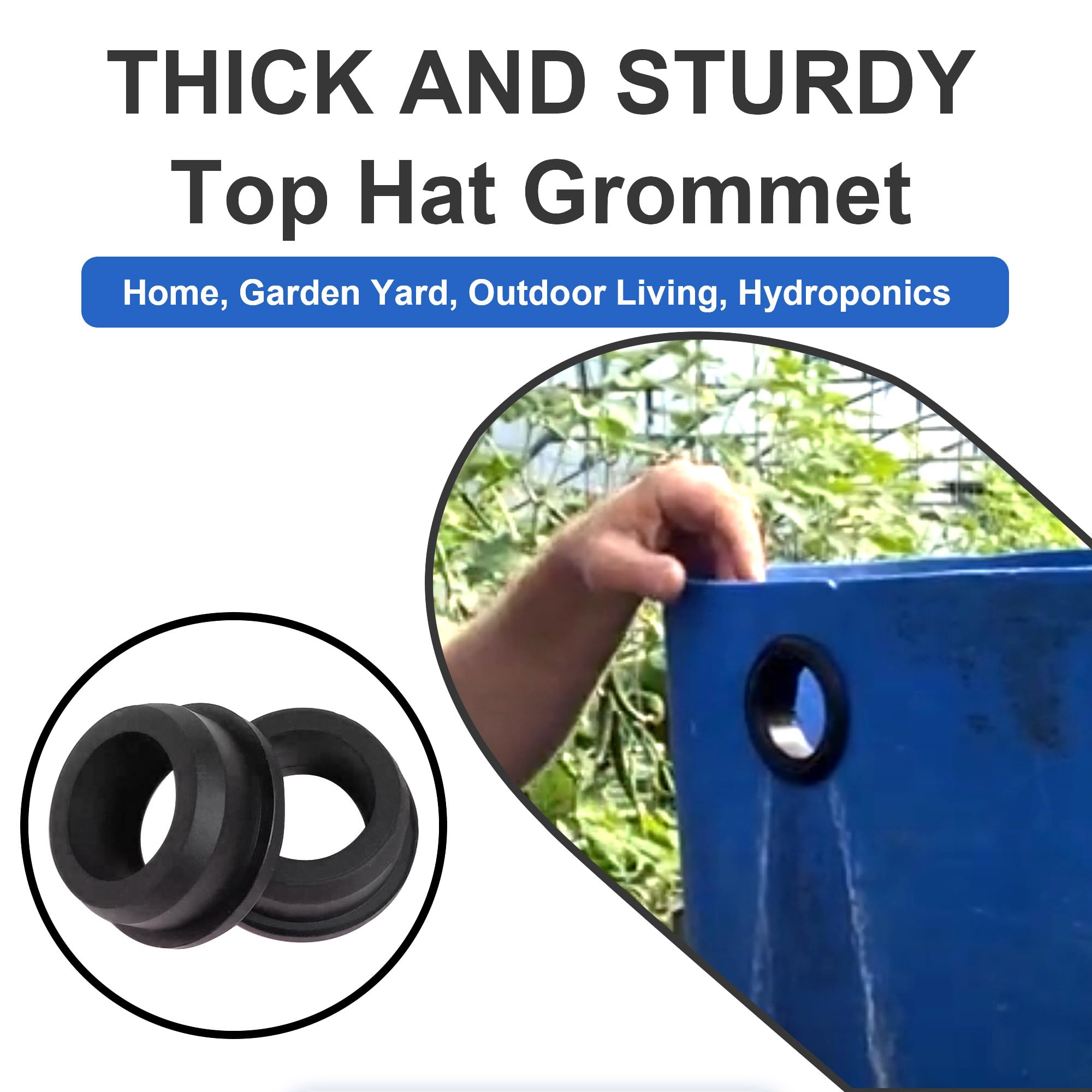 Mua 1/4 Inch Drill Hole, 3/16 Inch ID Silicone Rubber Grommets for ...