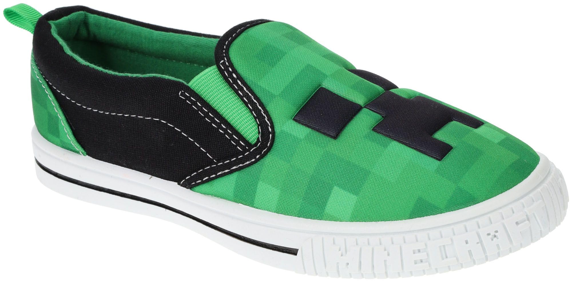 Minecraft Boys' Slip-On Shoes for Little Kids, Sport Skate Shoe Casual ...