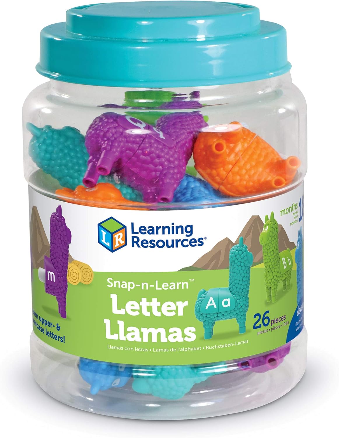 Learning Resources LER6713 Snap-n-Learn Letter Llamas, ABCs, Early ...