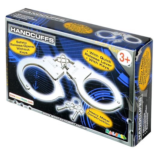 Swat Police Cop Handcuffs With Keys Fancy Dress Toy New: Amazon.co.uk ...