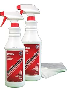 Amazon.com: Brillianize 32 Ounce (944 ml) Trigger Spray Bottles - 2 ...