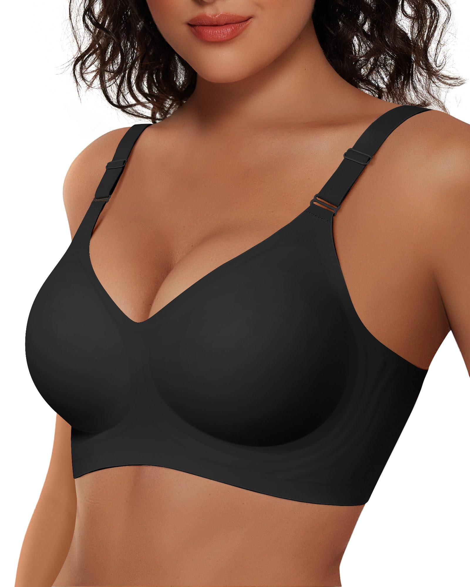 Vertvie Womens Wireless Bras No Underwire Push Up Bra Seamless