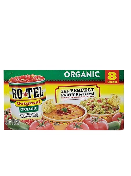 Amazon.com : Ro tel Original Organic Diced Tomatoes & Green Chilies 8 ...