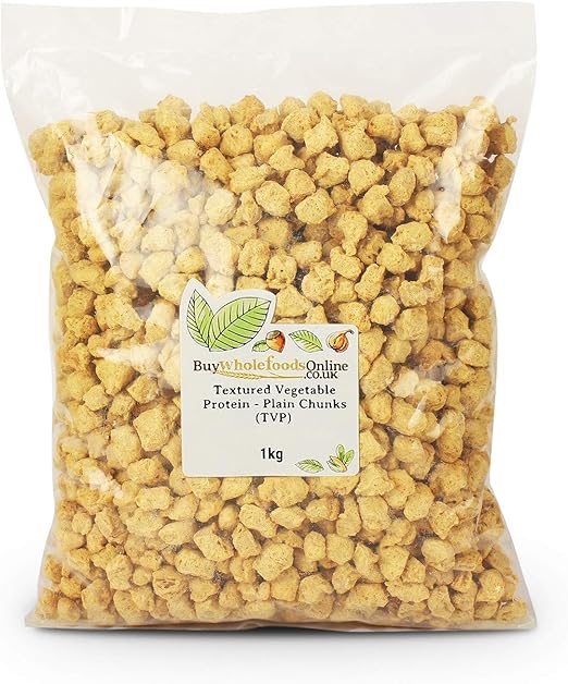 Textured Vegetable Protein - Plain Chunks (TVP) 1kg (Buy Whole Foods ...