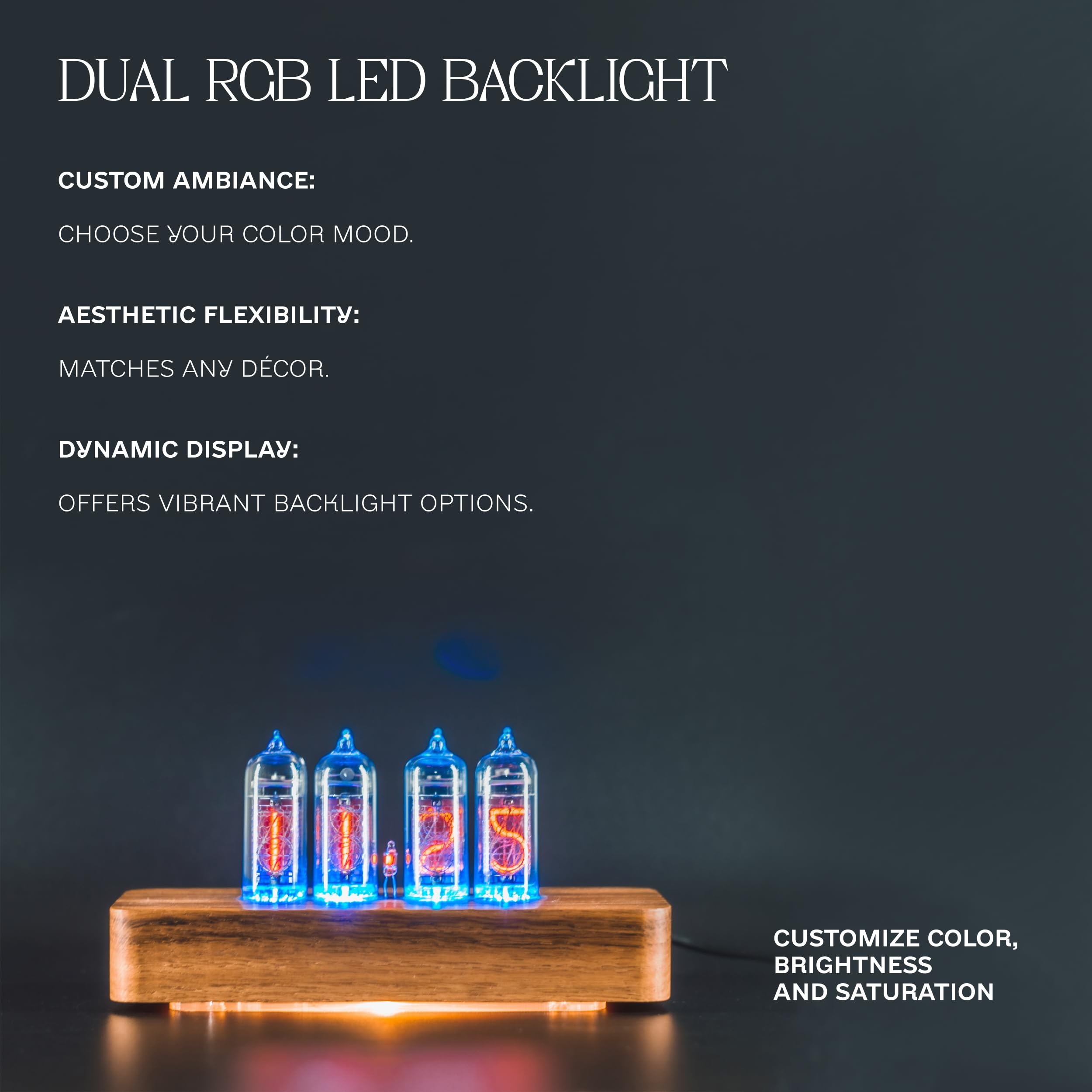 Mua Authentic Nixie Tube Clock with Replaceable IN-14 Nixie Tubes ...