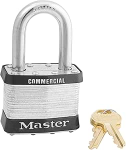 Master Lock 25KALF Rekeyable Laminated Steel Padlock, 1-1/2" Shackle ...