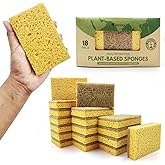 Amazon.com: KICKLEEN 9 Pack Biodegradable Natural Kitchen Sponge ...
