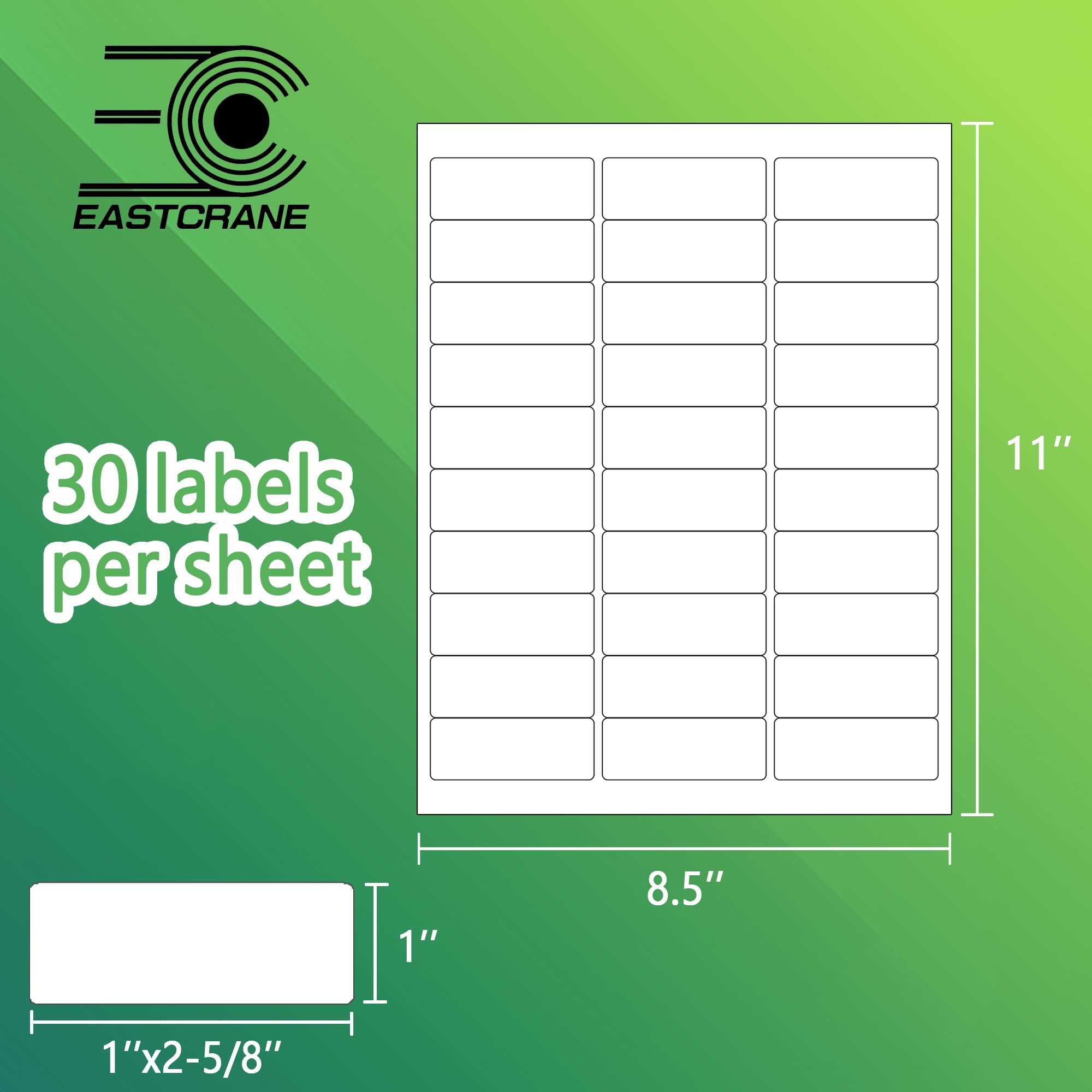 Mua 1" x 2-5/8" Printable Mailing Address Labels,3,000 Sticker Labels ...