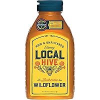 Amazon.com: Local Hive Authentic Wildflower Raw & Unfiltered Honey, 16oz