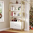 Amazon.com: YITAHOME Bookshelf and Bookcase with Storage Cabinet ...