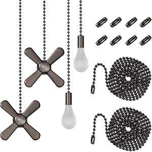 Amazon.com: ELFCAB Ceiling Fan Pull Chain , Including 4Pcs Beaded Ball ...
