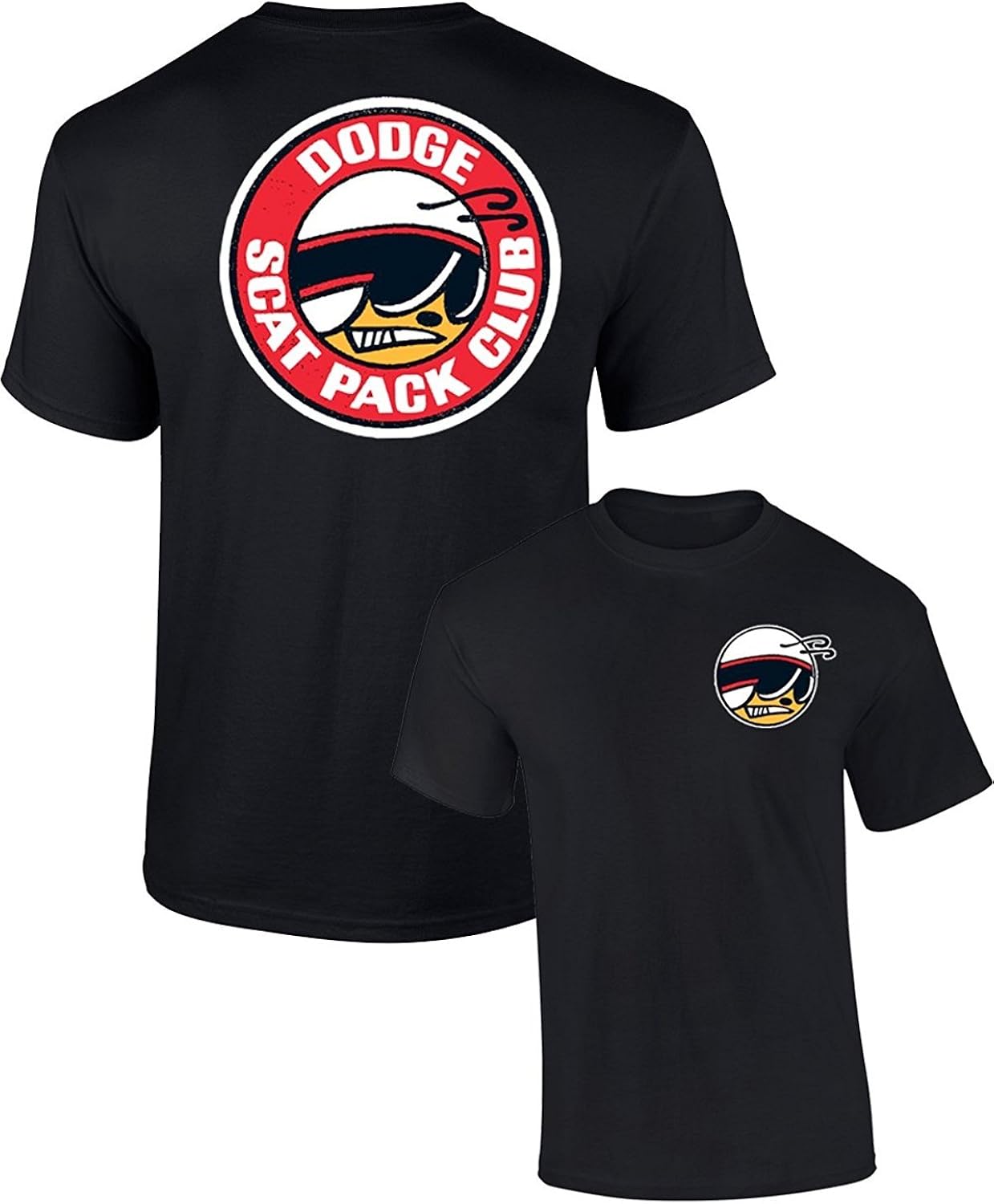 Amazon.com: Dodge SCAT Pack Club T-Shirt Front & Back: Clothing