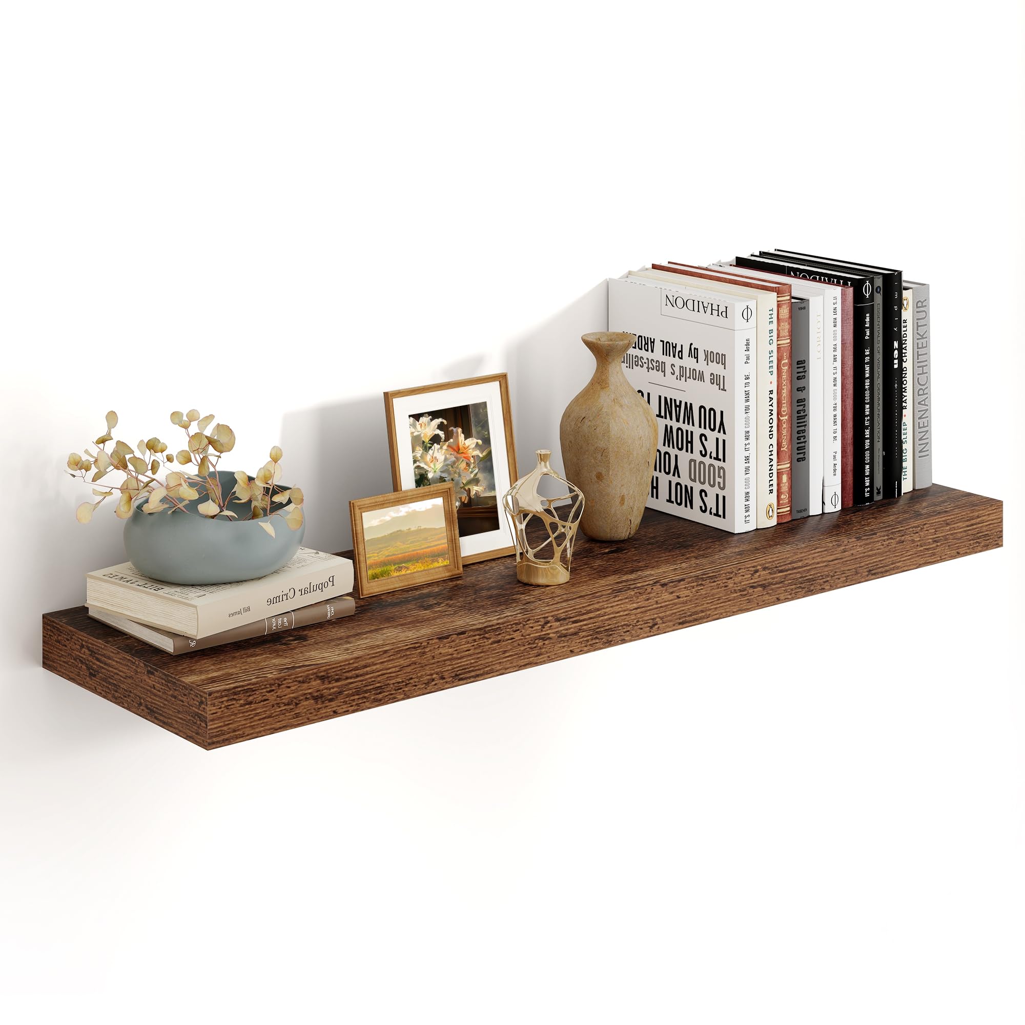 Heimlove 10 inch deep Floating Shelves for Wall,Bathroom Over Toilet ...