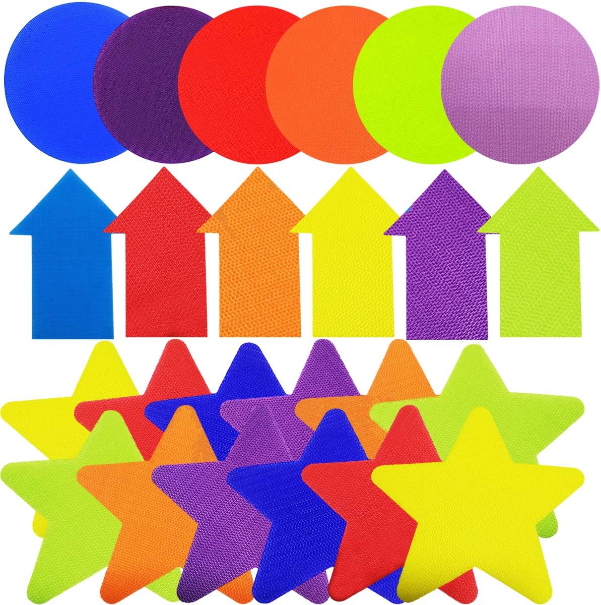 42 pcs Carpet Spot Marker, Kids Games Floor Sit Spot Circles Mark It ...