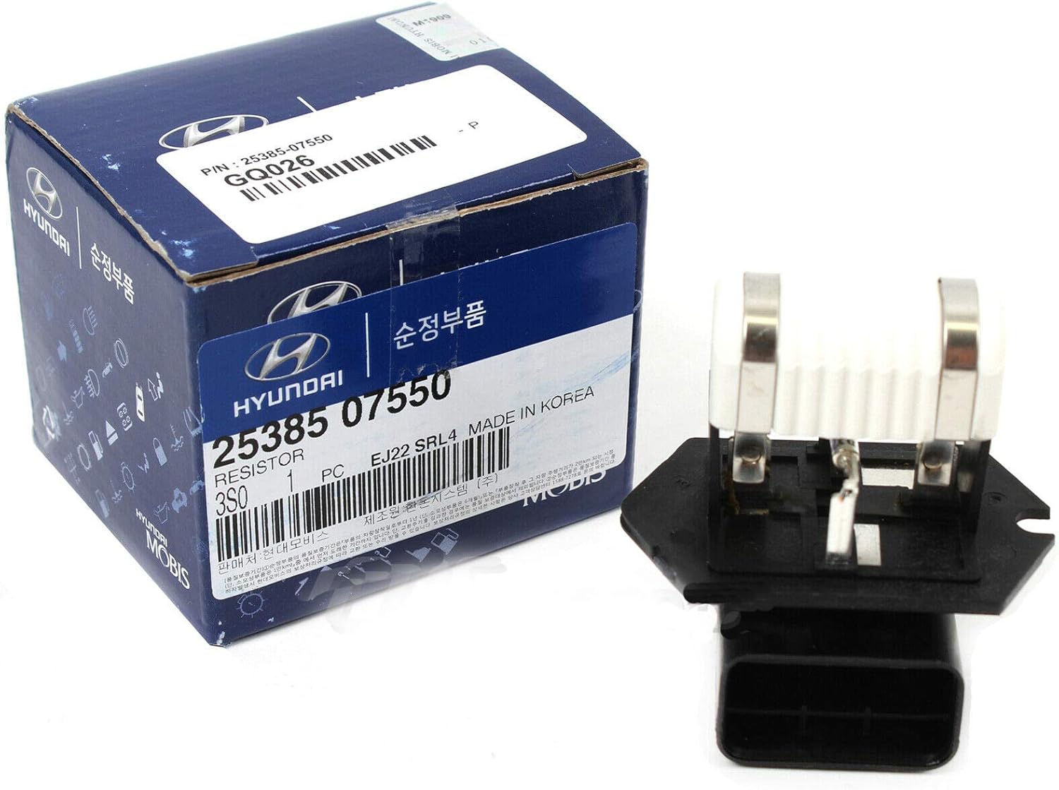 Amazon.com: Genuine OEM 25385-07550 RESISTOR / 2538507550 for HYUNDAI ...