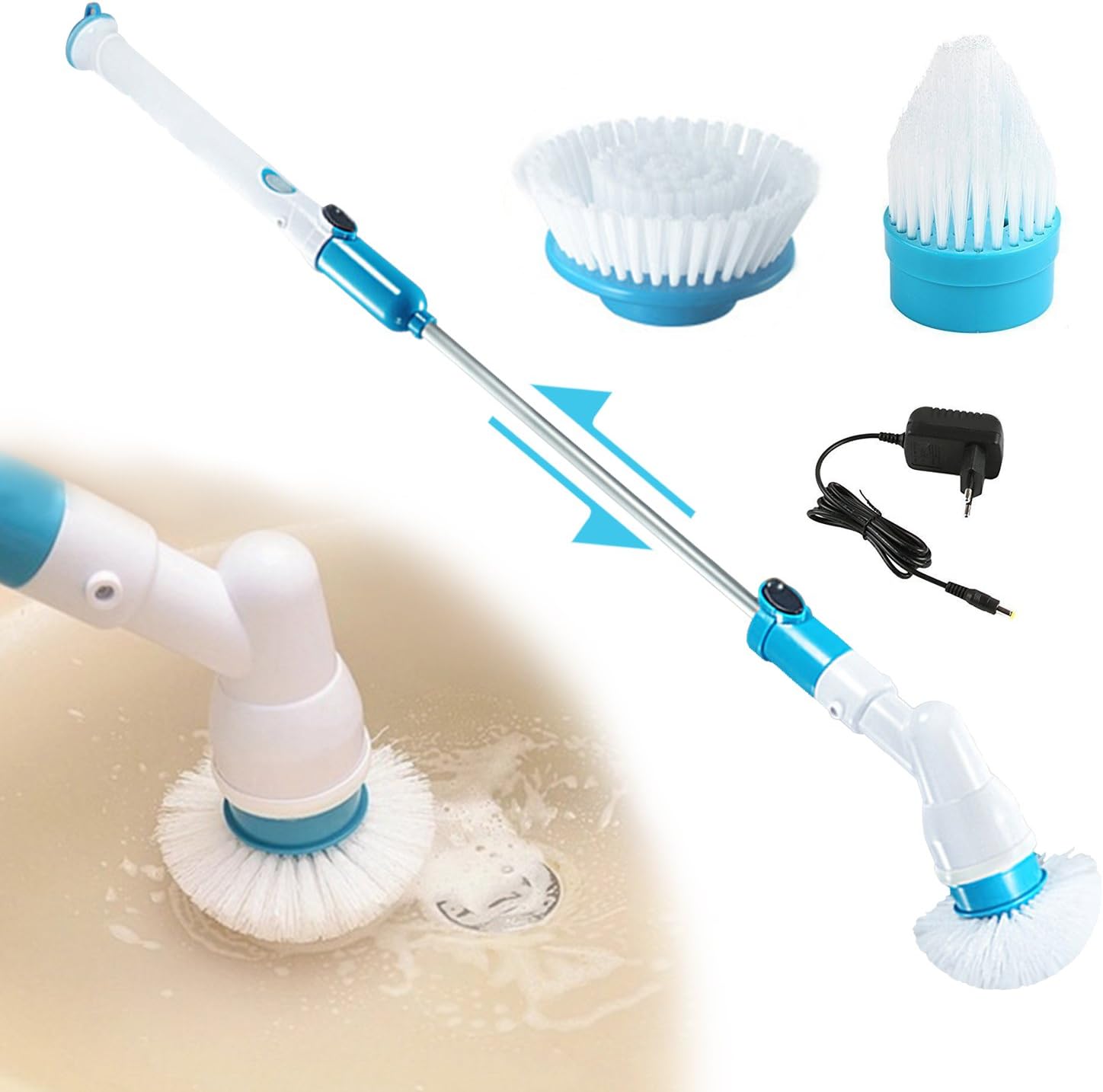 Electric Spin Scrubber By GUSTYLE Turbo Scrub Rechargeable Scrubber Electric Spin Scrubber By GUSTYLE Turbo Scrub Rechargeable Scrubber