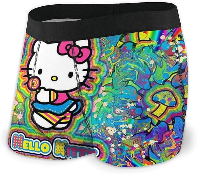Hello Kitty - Boxer da uomo in cotone stampato, elasticizzato ...