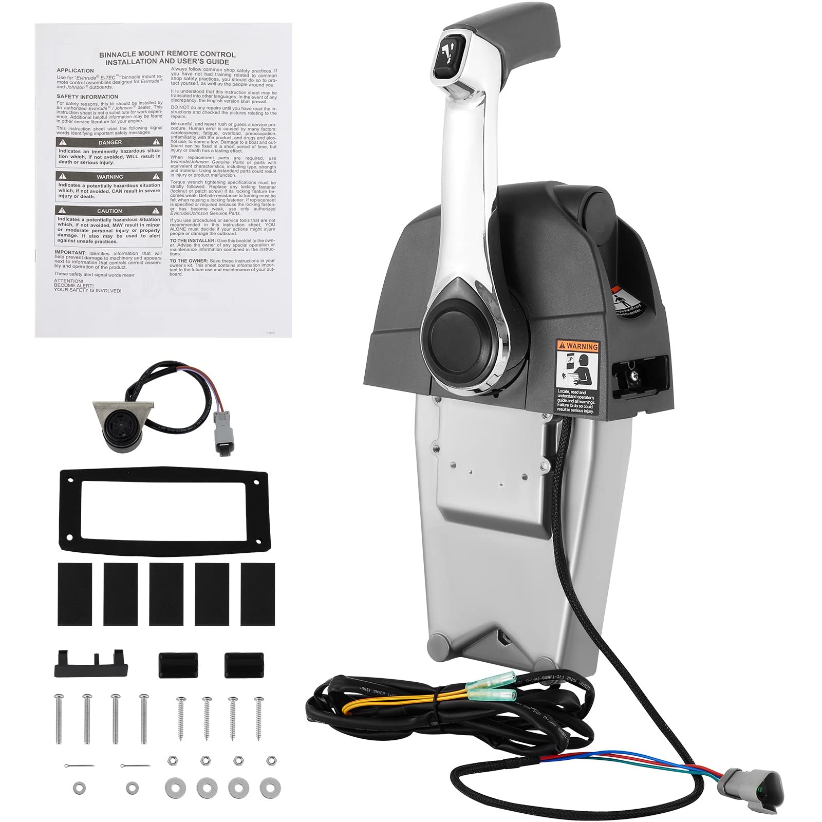 Vevor Boat Throttle Control 5006180 Evinrude Johnson Side Mounted ...