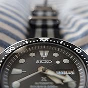 Amazon.com: Seiko Men's Automatic Diver Watch with Black Silicone Strap ...
