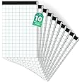 Amazon.com : Graph Paper Pad, 5x8 Graph Notepad, 2x2 Quad Ruled Grid ...