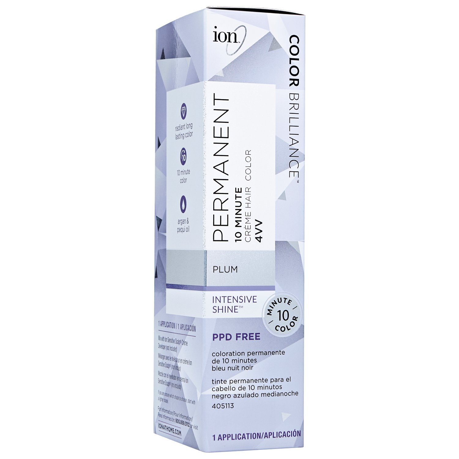 Amazon.com : Ion 5VR Radiant Raspberry Permanent Creme Hair Color 5VR ...