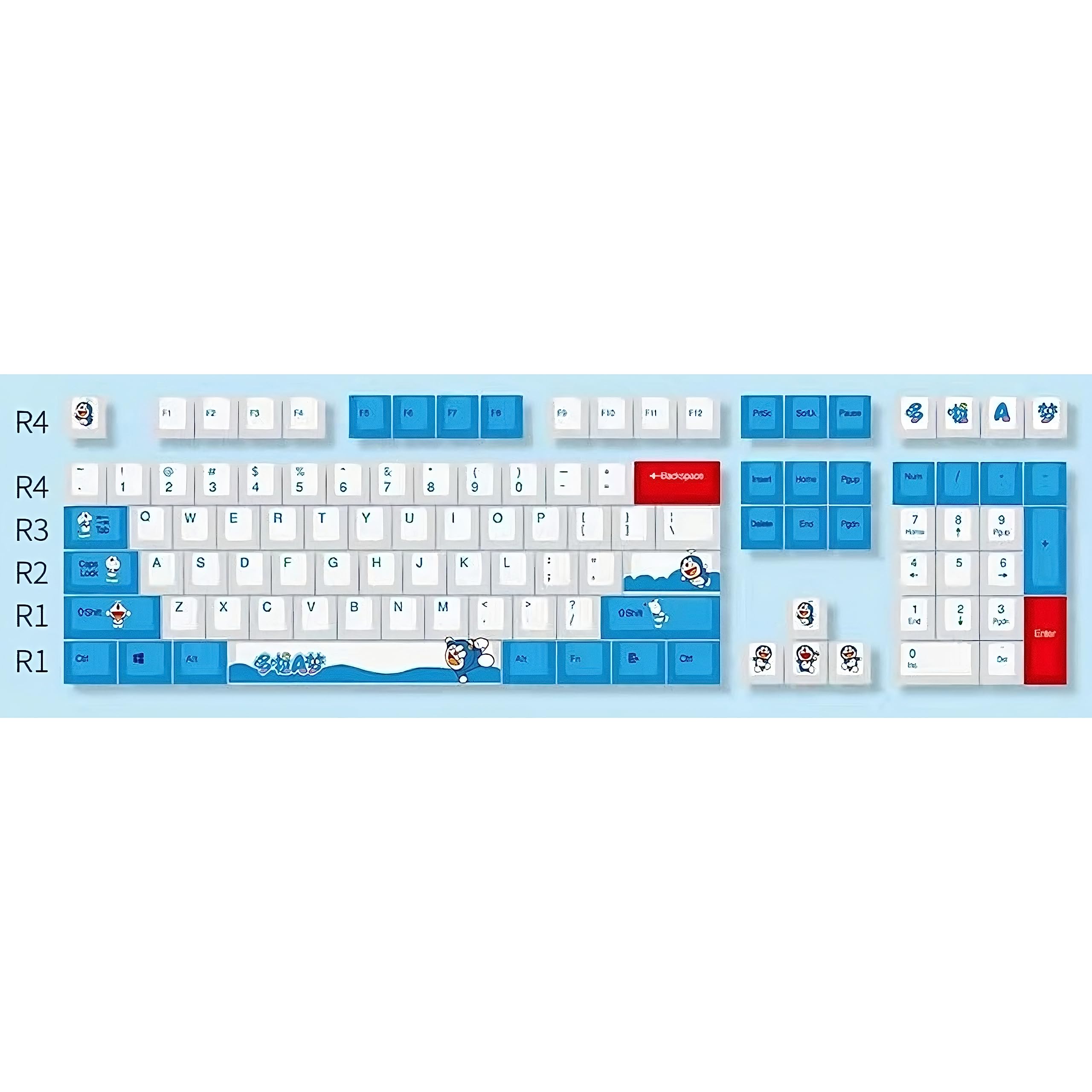 Mua PBT Dyed Sublimated Keycaps Full Set for Mechanical Keyboards ...