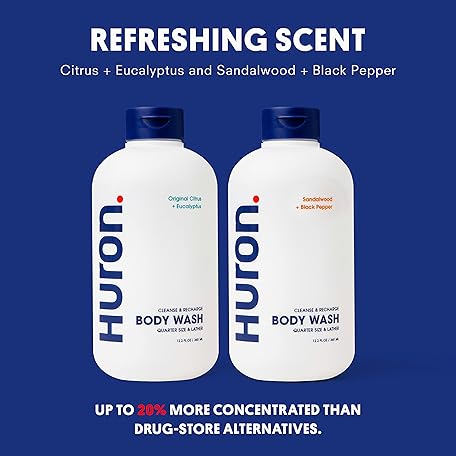 Mua Huron Men’s Moisturizing Body Wash – Crisp & Invigorating Scent of ...