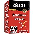 Sico Sensitive, condones delgados de hule látex natural, cartera con 36 piezas : Amazon.com.mx ...